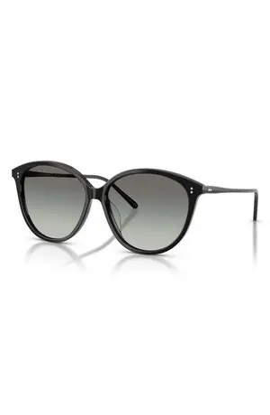Oliver Spencer Soleau Butterfly Sunglasses - Black/grey Gradient