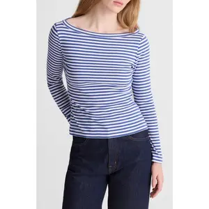Madewell The '90s Stripe Cotton Boatneck T-shirt