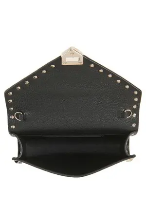 Valentino Garavani Mini Rockstud Leather Shoulder Bag - Black
