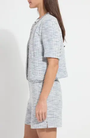 Lyssé Lily Short Sleeve Tweed Jacket