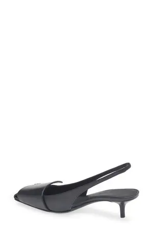 COURREGES Fold Kitten Heel Slingback Pump