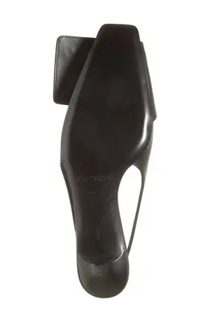 COURREGES Fold Kitten Heel Slingback Pump