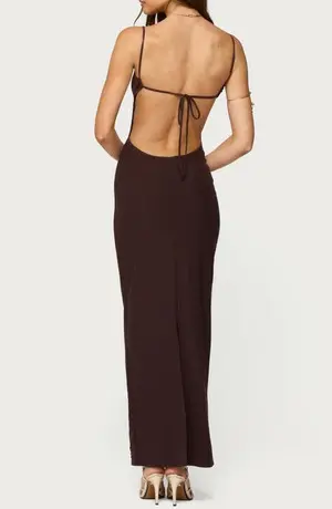 EDIKTED Shanna Mesh Maxi Dress