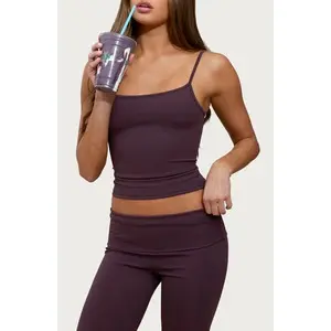 EDIKTED Crop Camisole - Plum