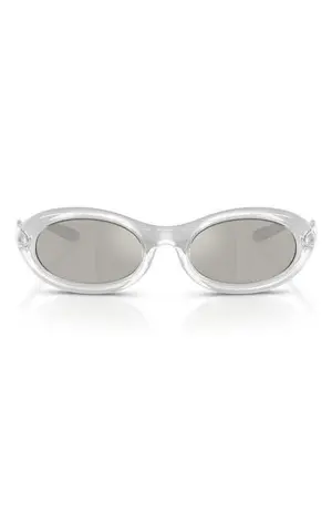DIESEL® Oval Sunglasses - Cristal Metallic/grey Silver