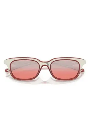 DIESEL® 50mm Square Sunglasses - White Barrelling Red/red