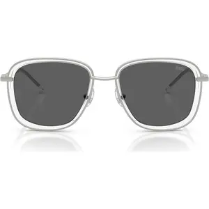 DIESEL® Square Sunglasses - Matte Silver/solid Grey