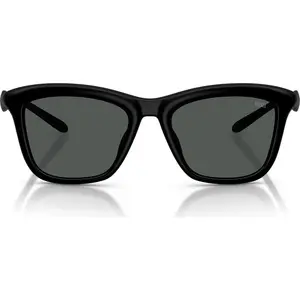 DIESEL® 53mm Square Sunglasses - Black Matte/dark Grey