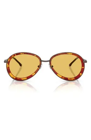 DIESEL® 54mm Oval Sunglasses - Matte Antique Copper/yellow