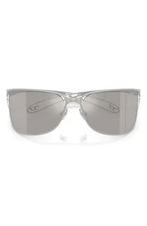 DIESEL® Pillow Sunglasses - Silver/ivory Mirror Silver