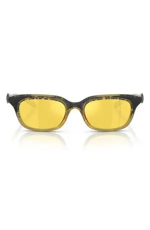 DIESEL® Mirrored Square Sunglasses - Yellow Barreling Metallic