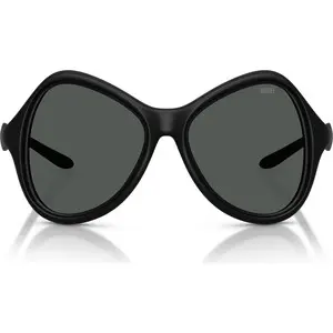 DIESEL® Diesel Cat Eye Sunglasses - Black Matte/dark Grey