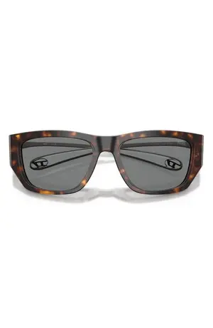 DIESEL® Square Sunglasses - Havana/dark Grey