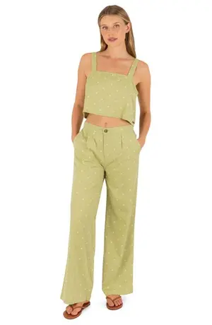 Hurley Wavy Dot Wide Leg Pants