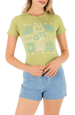 Hurley Array Cotton Graphic Baby Tee