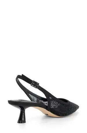 Dune London Ciana Slingback Kitten Heel Pumps - Black