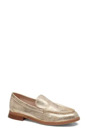 Johnston & Murphy Metallic Suede Loafer