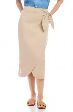 Fifteen Twenty Penelope Wrap Midi Skirt
