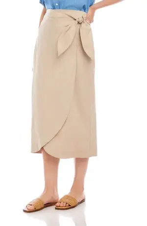 Fifteen Twenty Penelope Wrap Midi Skirt