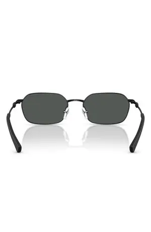 Armani Exchange 54mm Irregular Sunglasses - Matte Black/dark Grey