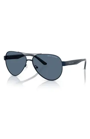 Armani Exchange 59mm Pilot Sunglasses