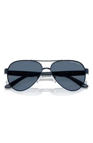 Armani Exchange 59mm Pilot Sunglasses
