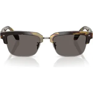 Armani Exchange 52mm Rectangular Sunglasses - Brown Yellow Havana/grey
