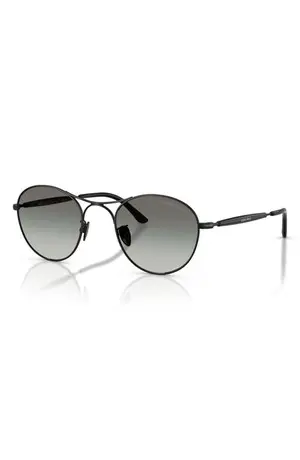 Armani Exchange 50mm Round Sunglasses