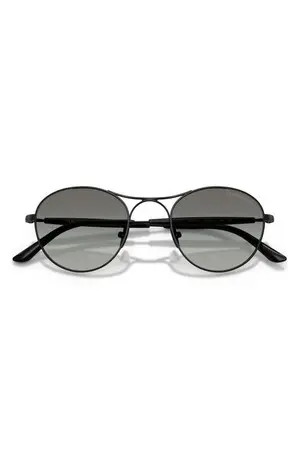 Armani Exchange 50mm Round Sunglasses