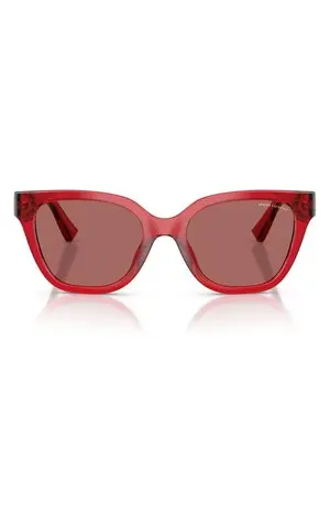 Armani Exchange 53mm Cat Eye Sunglasses - Shiny Cherry/violet