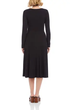 Karen Kane Long Sleeve A-line Dress