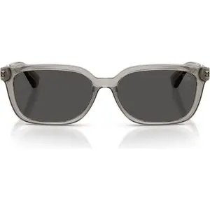 Burberry 54mm Rectangular Full Rim Sunglasses - Grey/dark Grey