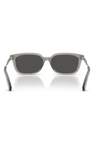 Burberry 54mm Rectangular Full Rim Sunglasses - Grey/dark Grey