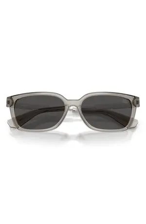 Burberry 54mm Rectangular Full Rim Sunglasses - Grey/dark Grey