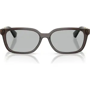 Burberry 54mm Rectangular Full Rim Sunglasses Grey/light Grey