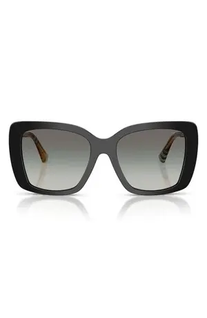 Burberry 54mm Square Sunglasses - Black/grey Gradient