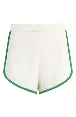 Joe's Jeans The Romie Sweater Shorts - Ecru/green