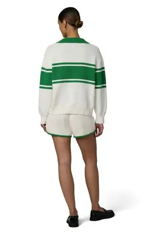 Joe's Jeans The Romie Sweater Shorts - Ecru/green