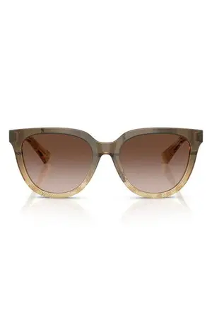 Burberry 53mm Phantos Sunglasses - Check Gradient Beige/brown