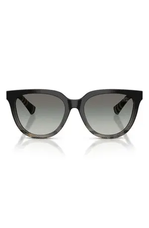 Burberry 53mm Phantos Sunglasses - Check Gradient Grey