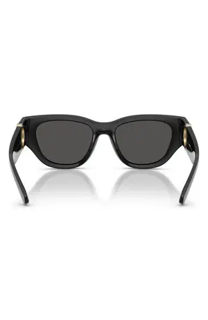 Burberry 52mm Cat Eye Sunglasses - Black/dark Grey