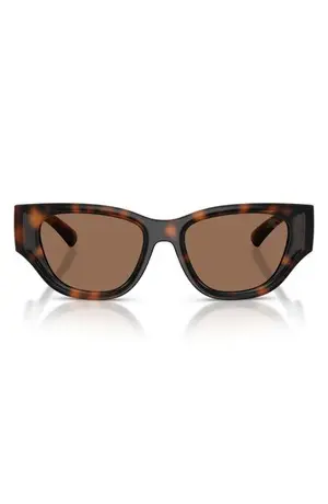 Burberry 52mm Cat Eye Sunglasses Dark Havana/dark Brown