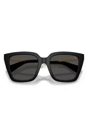 Burberry 52mm Square Sunglasses - Black/dark Grey