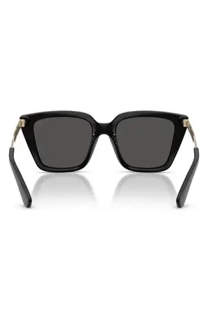 Burberry 52mm Square Sunglasses - Black/dark Grey