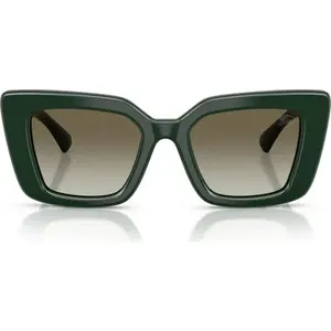 Burberry 51mm Cat-eye Sunglasses - Green/green Gradient