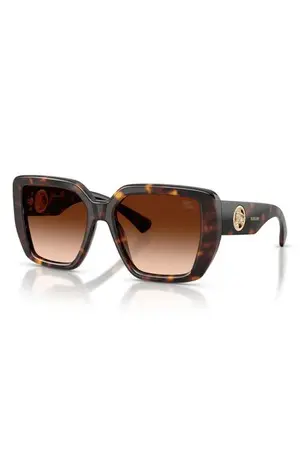 Burberry 54mm Square Sunglasses - Dark Havana/brown Gradient