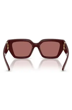 Burberry 53mm Square Sunglasses - Bordeaux/dark Violet