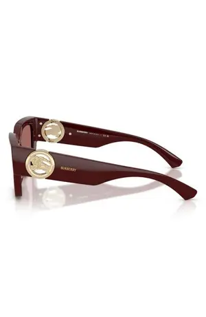 Burberry 53mm Square Sunglasses - Bordeaux/dark Violet