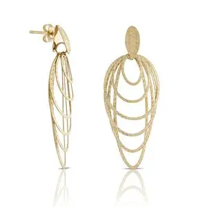 TOSCANO Oval Wire Earrings - Yg