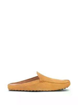 TOD'S Gommino Suede Mules Yellow